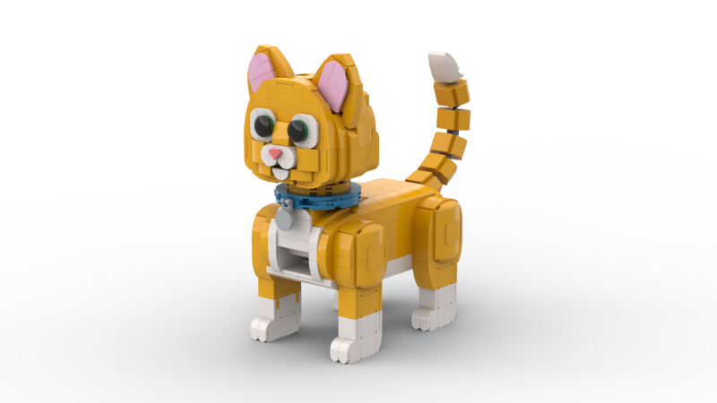 LEGO MOC Sox the Cat by brickfolk | Rebrickable - Build with LEGO
