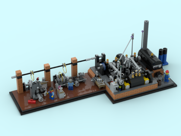 LEGO MOC Steam Engine with Workshop by Brick Forge | Rebrickable ...