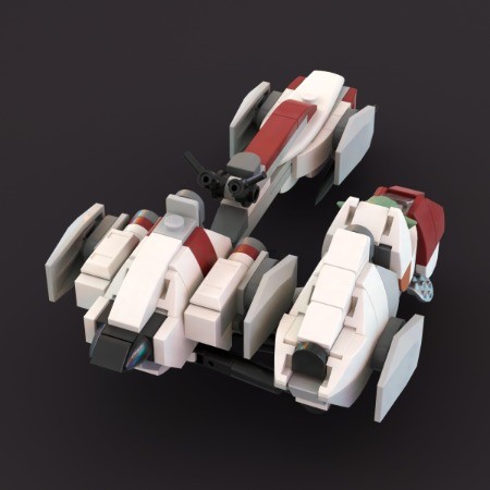 LEGO MOC BARC Speeder with Sidecar - Coruscant Guard Variant by grab_a ...