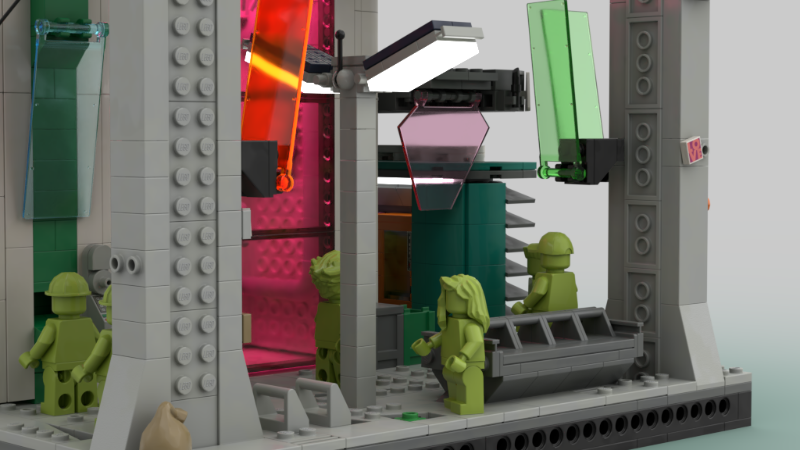 LEGO MOC New Hashima Cube by Futurism_Lego | Rebrickable - Build with LEGO