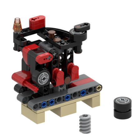 LEGO MOC Small 2 Cylinder Engine by Klemmbau | Rebrickable - Build with ...