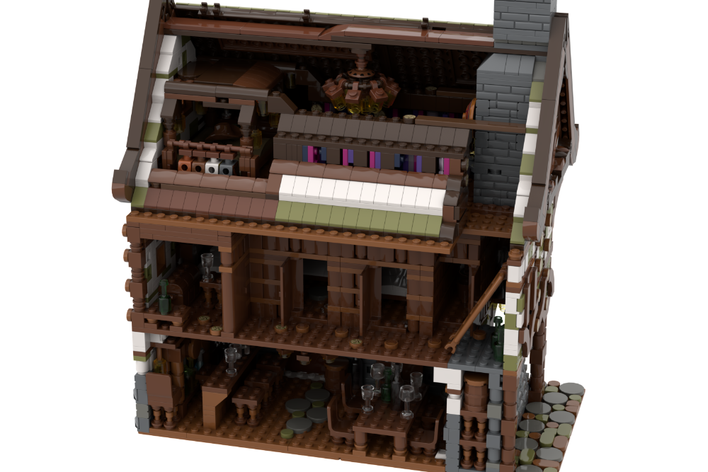 LEGO MOC Medieval House/Bar/Inn by needsomeoat | Rebrickable - Build ...