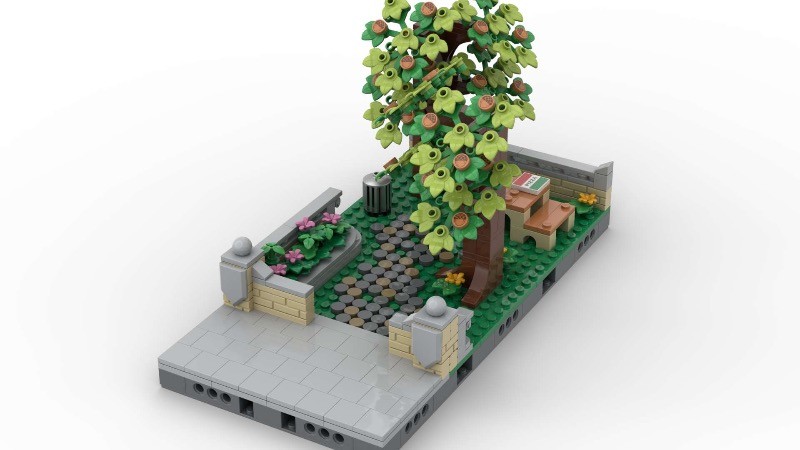 LEGO MOC MILS Modified 16x32 Park Module, 60326 Picnic in the Park Mod ...