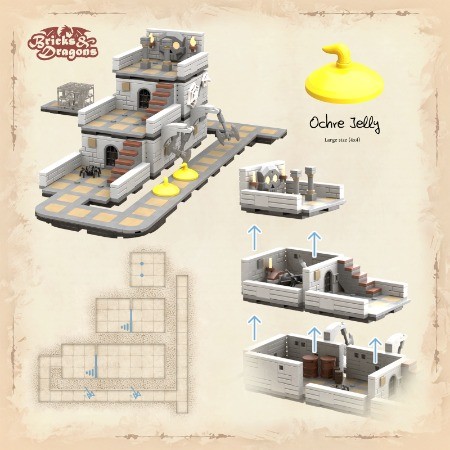 LEGO MOC 3-in-1 Dungeon by bricksndragons | Rebrickable - Build with LEGO