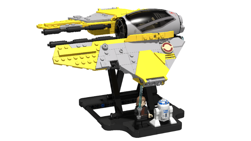 LEGO MOC Eta-2 / Delta-7 Light Interceptor Display Stand by hautti5 ...