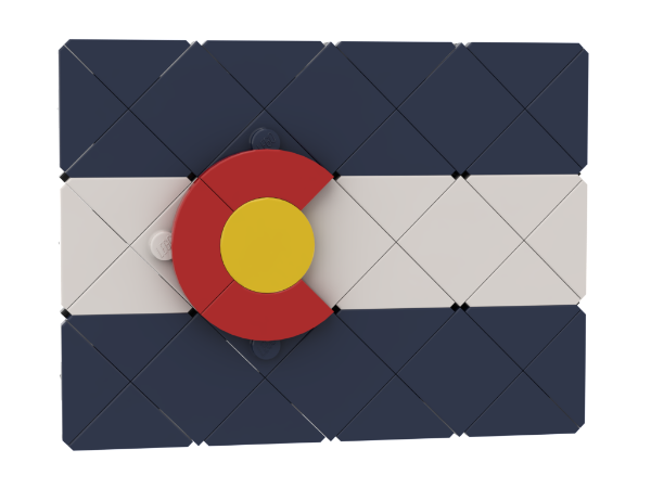 LEGO MOC Colorado Flag by afolco | Rebrickable - Build with LEGO