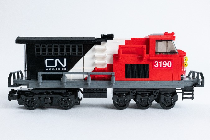 LEGO MOC Canadian National GE ET44AC Freight Locomotive (Motorized) by ...
