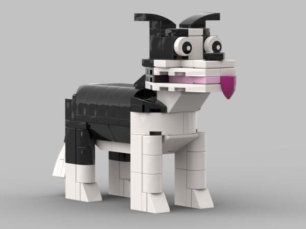 LEGO MOC Border Collie black & white by Sanvan | Rebrickable - Build ...