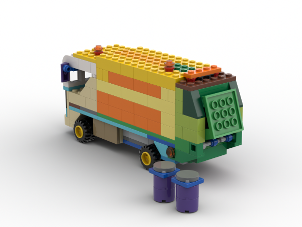 LEGO MOC 10698 - Garbage Truck 6 studs by ChiLegGodt | Rebrickable ...