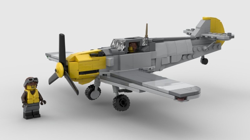 LEGO MOC Messerschmitt Bf 109 E-7 Trop by model hangar | Rebrickable - Build with LEGO