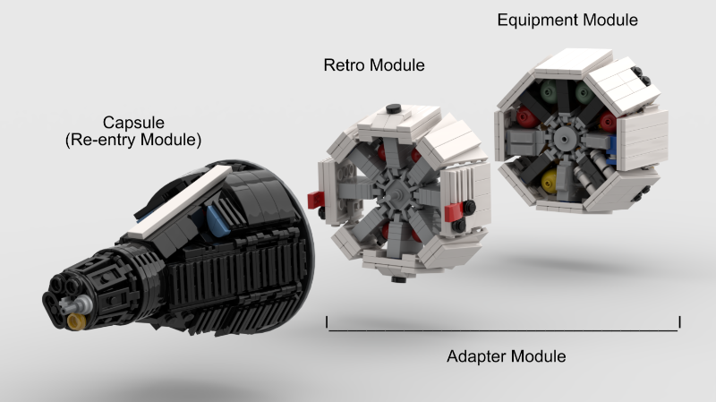 LEGO MOC-159262 NASA Gemini Minifigure-Scale MOC by DadBricks ...