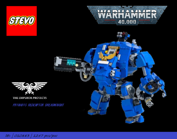 LEGO MOC-29535 Ultramarine Primaris Redemptor Dreadnought by Dave ...