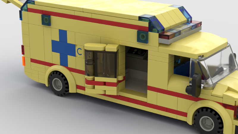 LEGO MOC CEDA ambulance by 蓝呱呱呱呱 | Rebrickable - Build with LEGO