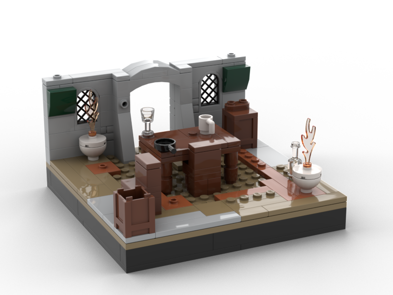 LEGO MOC Castle Interior by cdsk3tch | Rebrickable - Build with LEGO