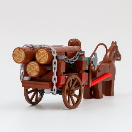LEGO MOC Lumberjack Wagon by setoryd | Rebrickable - Build with LEGO