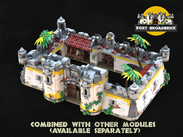 LEGO MOC Fort Broadbrick - Classic Edition - Modular Fort by Vanestream | Rebrickable - Build ...