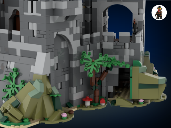 LEGO MOC Mountain Fortress (4x 31120) by MIJbricks | Rebrickable ...