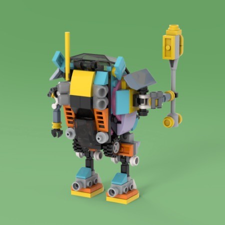 LEGO MOC Mr.TINY-MECHANIC by choi_dambaek | Rebrickable - Build with LEGO