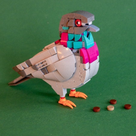 LEGO MOC Feral Pigeon by SKABRAM | Rebrickable - Build with LEGO