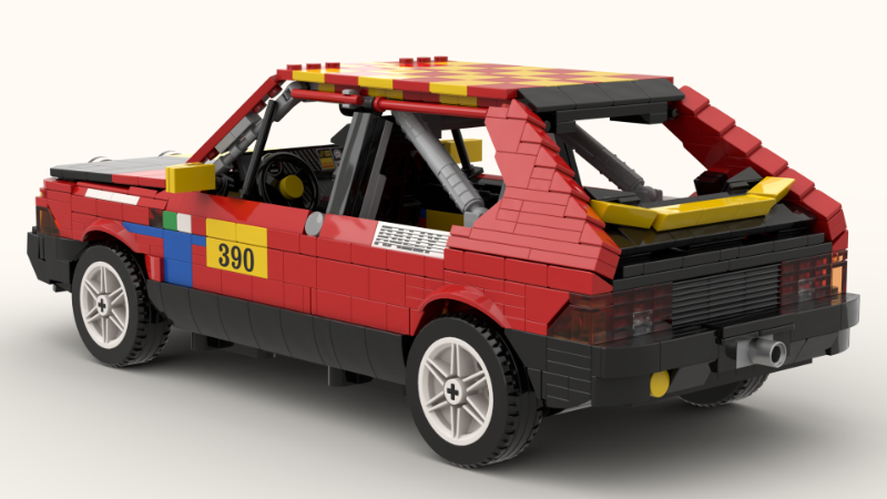 LEGO MOC Fiat Ritmo RALLY by Aquil8 | Rebrickable - Build with LEGO