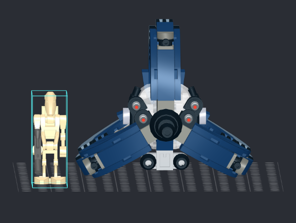 LEGO MOC Minifig Scale Droid Tri-Fighter (CIS Tri Fighter) by ...