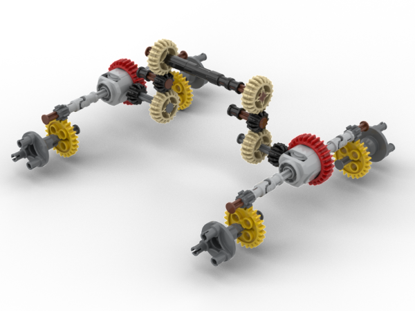 LEGO MOC compact AWD crawler (4 wheel drive all wheel steering) by ...