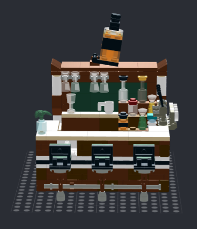 LEGO MOC-217358 Cocktail Bar by Ben-zoin | Rebrickable - Build with LEGO