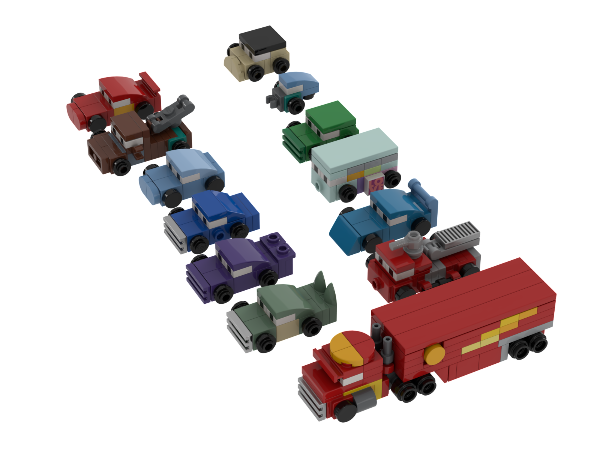 LEGO MOC Cars Gang by sabi_wabi | Rebrickable - Build with LEGO