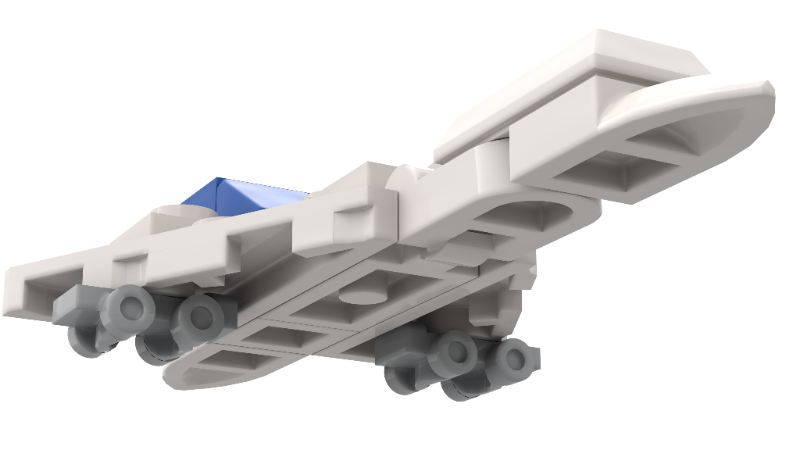 LEGO MOC Nano Concorde by Dujk | Rebrickable - Build with LEGO