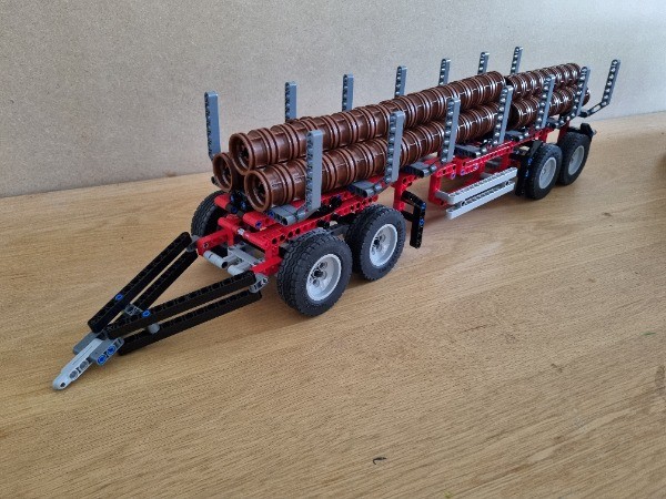 LEGO MOC logging trailer for logging truck 9397 by KoenW | Rebrickable ...