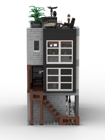 LEGO MOC Alley Shops and Apartment - Boardwalk Series by TUFKAT ...
