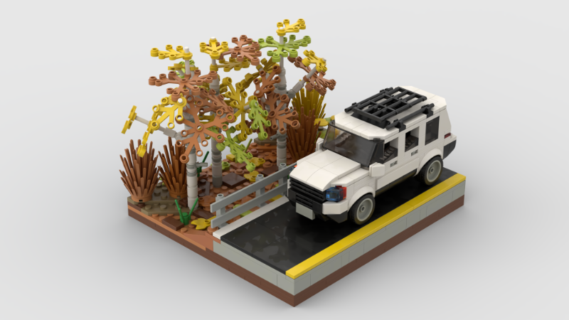 LEGO MOC Post-apocalyptic apocalypse - Forest Highway Scene (for ...