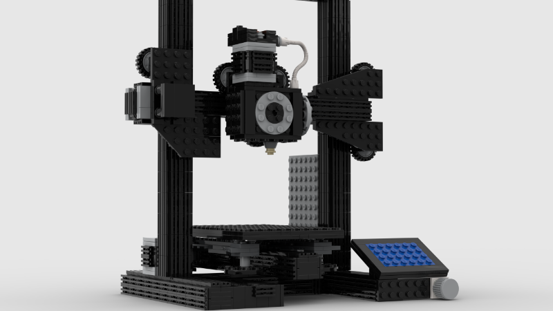 LEGO MOC ender 3 pro 3D printer by brrrt | Rebrickable - Build with LEGO