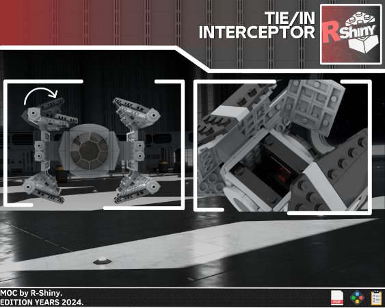 LEGO MOC TIE/IN Interceptor by R-Shiny | Rebrickable - Build with LEGO