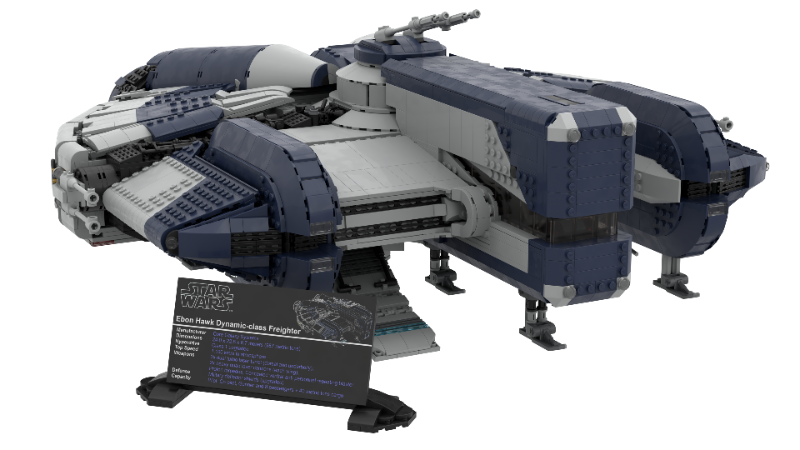 LEGO MOC Ebon Hawk by BrickBoyz Custom Designs | Rebrickable - Build ...