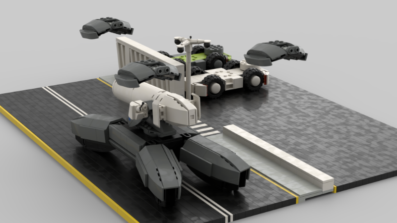 LEGO MOC Heavy Armored Drone by Futurism_Lego | Rebrickable - Build ...