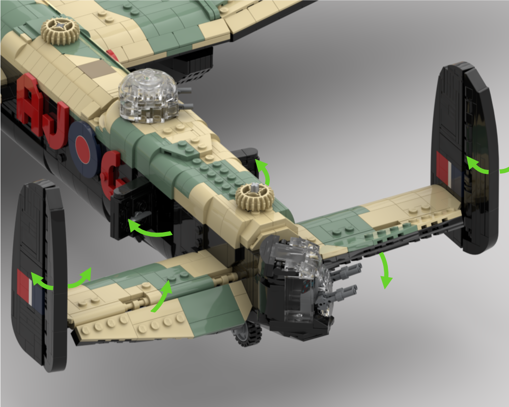 LEGO MOC-235567 Avro Lancaster by Al3xW40 | Rebrickable - Build with LEGO