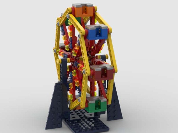 LEGO MOC Microscale Fairground Ferris wheel by Gdale | Rebrickable ...