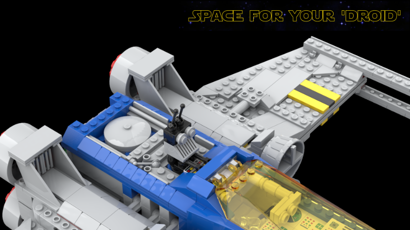LEGO MOC Classic Space X-wing | Galaxy Explorer alt build by ClintM ...