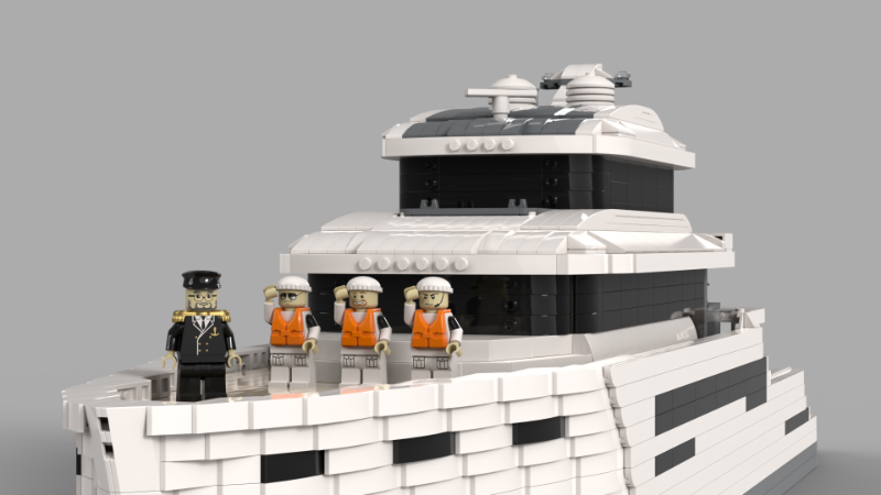 LEGO MOC Superyacht "LILLY" by AllirvinExperts | Rebrickable - Build ...