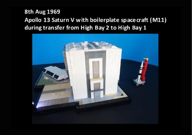 LEGO MOC Vehicle Assembly Building (VAB) Apollo 13 Stacking & Apollo 12 ...