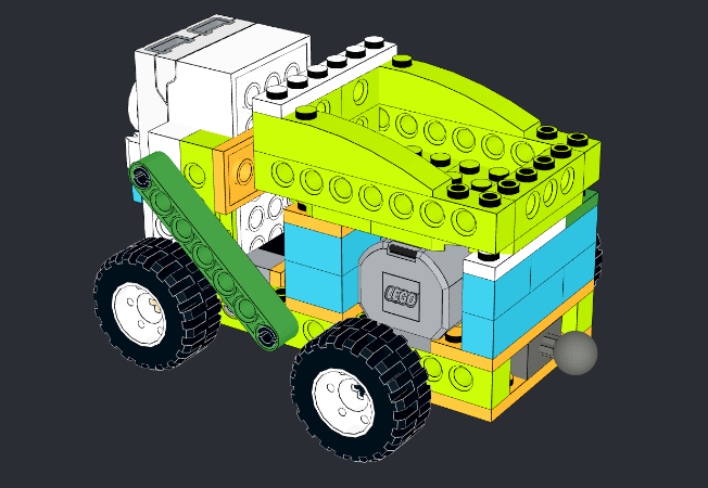 LEGO MOC-216318 delivery robot by lazzariya | Rebrickable - Build with LEGO