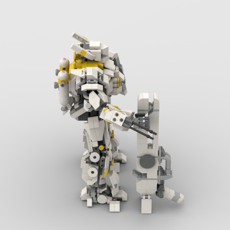 LEGO MOC White Knight Mecha by brick_squirrel | Rebrickable - Build ...