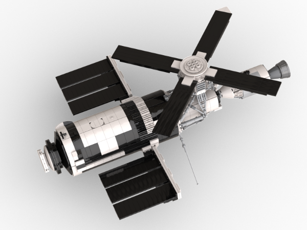 LEGO MOC 1:75 Scale Skylab Orbital Workshop "As Designed" Version by ...