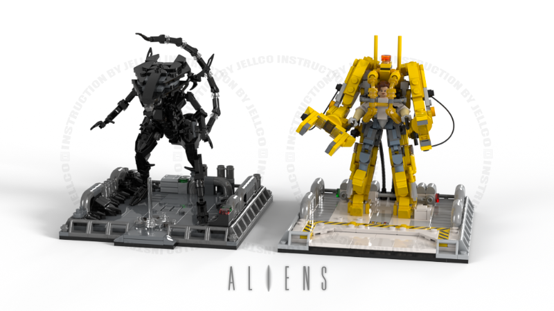 LEGO MOC Aliens Micro Diorama Series : P-5000 Powered work loader with ...