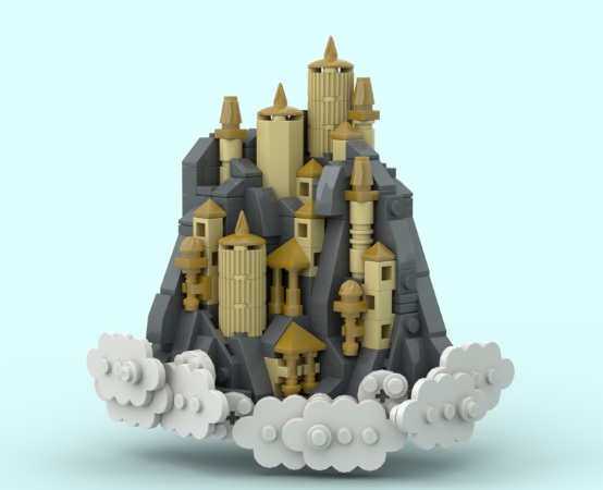 LEGO MOC Castle In The Clouds by deer_from_north | Rebrickable - Build ...