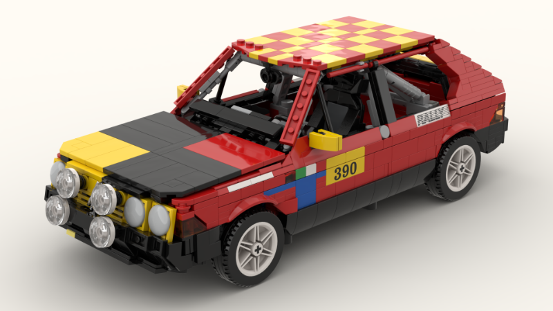 LEGO MOC Fiat Ritmo RALLY by Aquil8 | Rebrickable - Build with LEGO