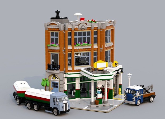 LEGO MOC-212913 Vintage Octan Tank Truck by ScotNick | Rebrickable ...