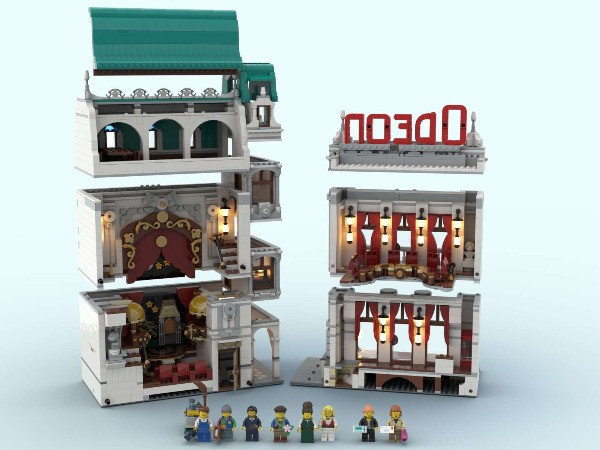 LEGO MOC Odeon Theatre by TanaseNicolae | Rebrickable - Build with LEGO