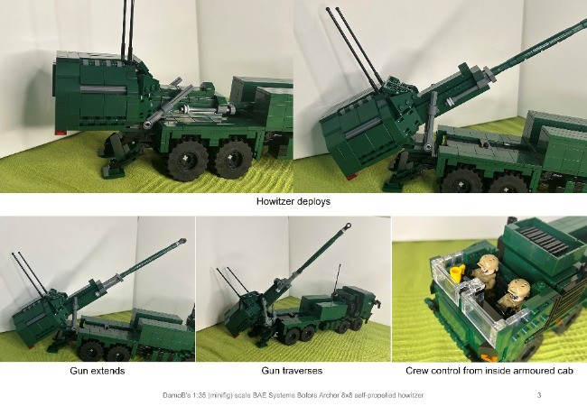 LEGO MOC BAE Systems Bofors Archer 8x8 by DamoB | Rebrickable - Build ...